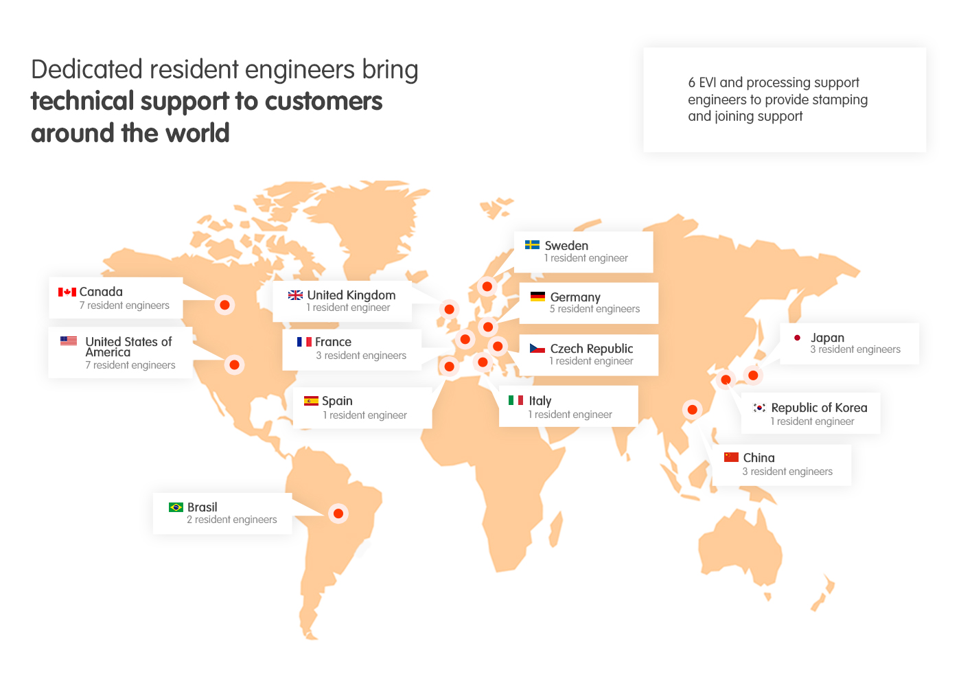 World Map Showing The Location Of Arcelormittal Iron Ore