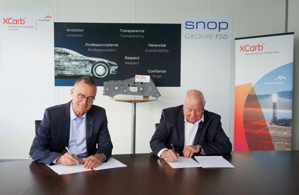 ArcelorMittal and Snop sign sustainability MoU and trial car part using ...